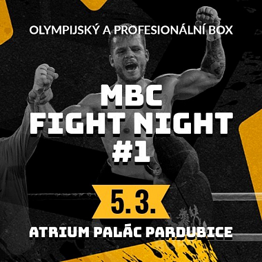MBC Fight Night #1, Palác Pardubice - Kongresový sál, Pardubice ...
