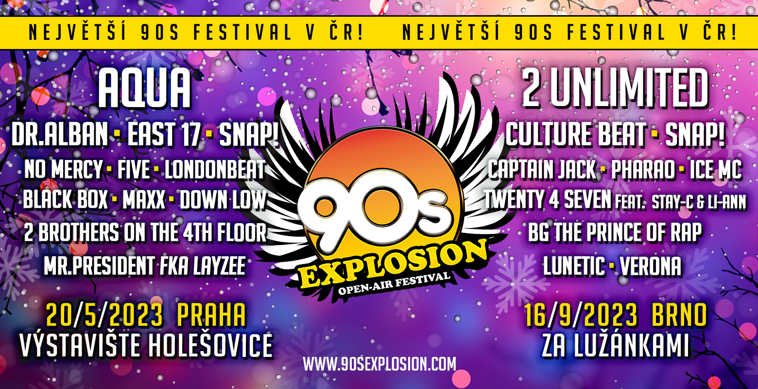 90s Explosion open-air festival Praha 2023, Výstaviště Holešovice ...
