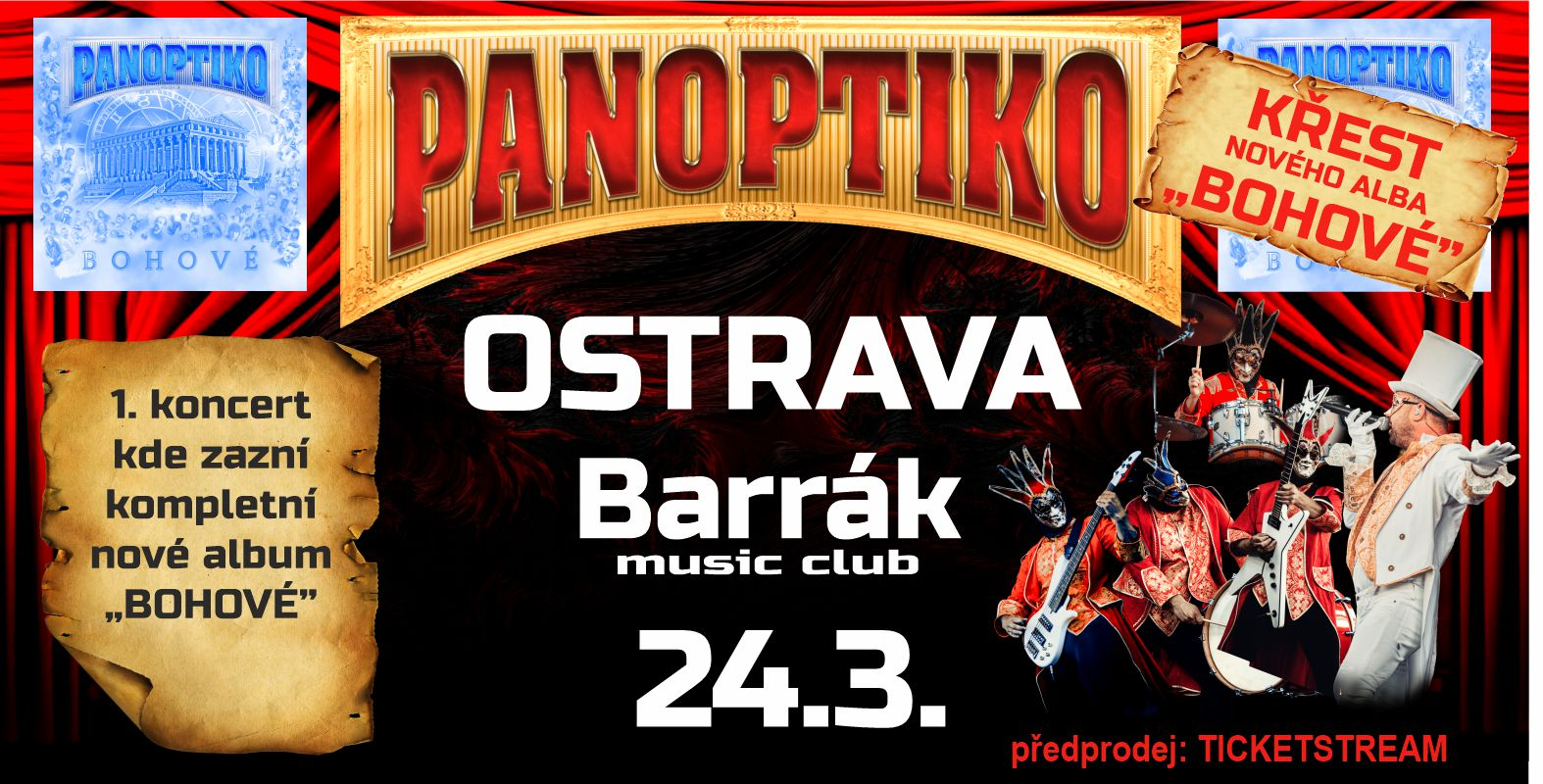 Panoptiko, Barrák Music Club (nepoužívat), Ostrava - Vstupenky ...