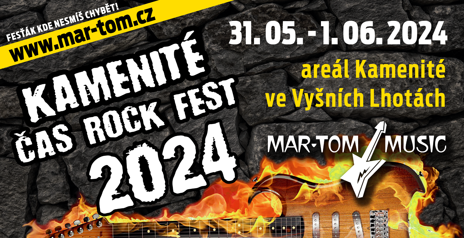 Kamenité Čas Rock Fest, Areál Kamenité, Frýdek-Místek - Vstupenky | Ticketstream