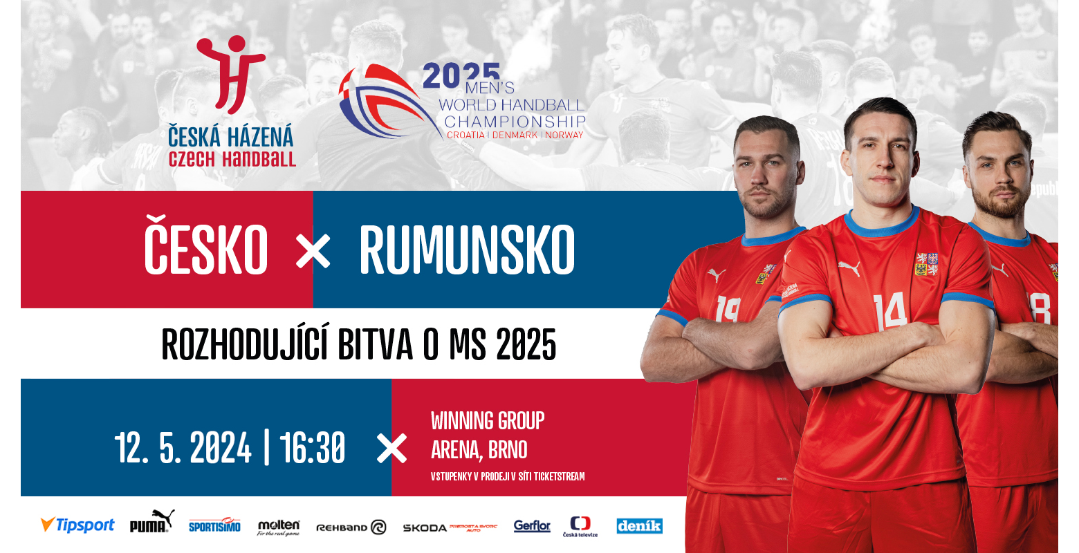 Házená muži, Česká republika - Rumunsko, Winning Group Arena (hala ...