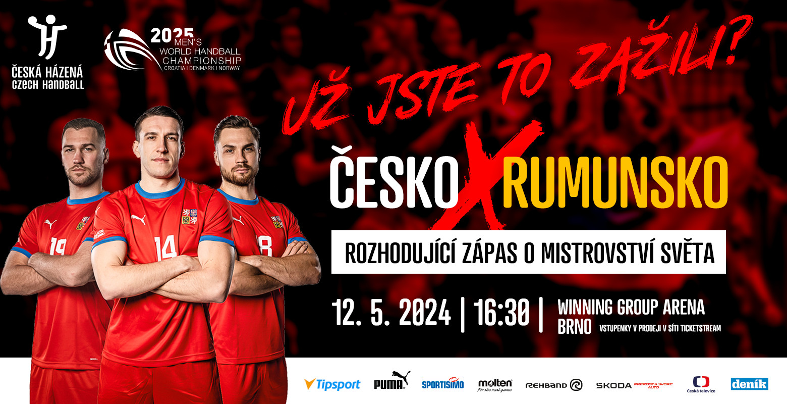 Házená muži, Česká republika - Rumunsko, Winning Group Arena (hala Rondo), Brno - Vstupenky ...