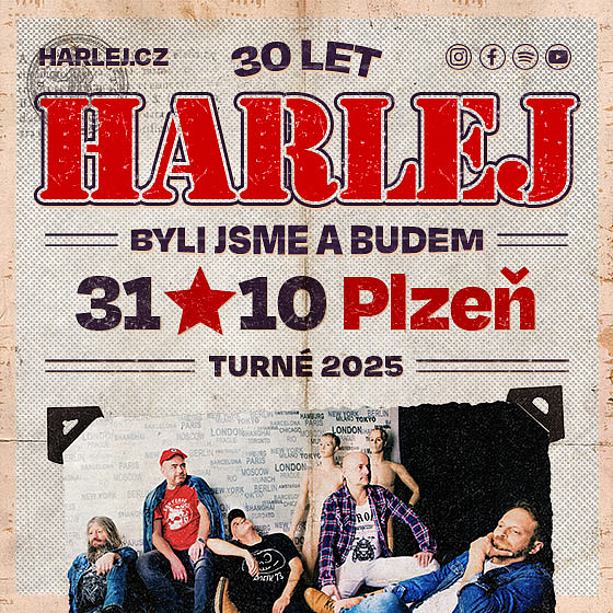 Harlej, Turné 30 let, Městská sportovní hala Plzeň, Plzeň - Vstupenky ...