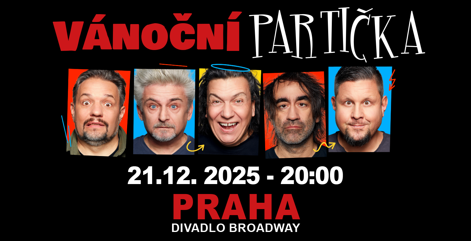 Vánoční Partička, Divadlo Broadway, Praha - Vstupenky | Ticketstream
