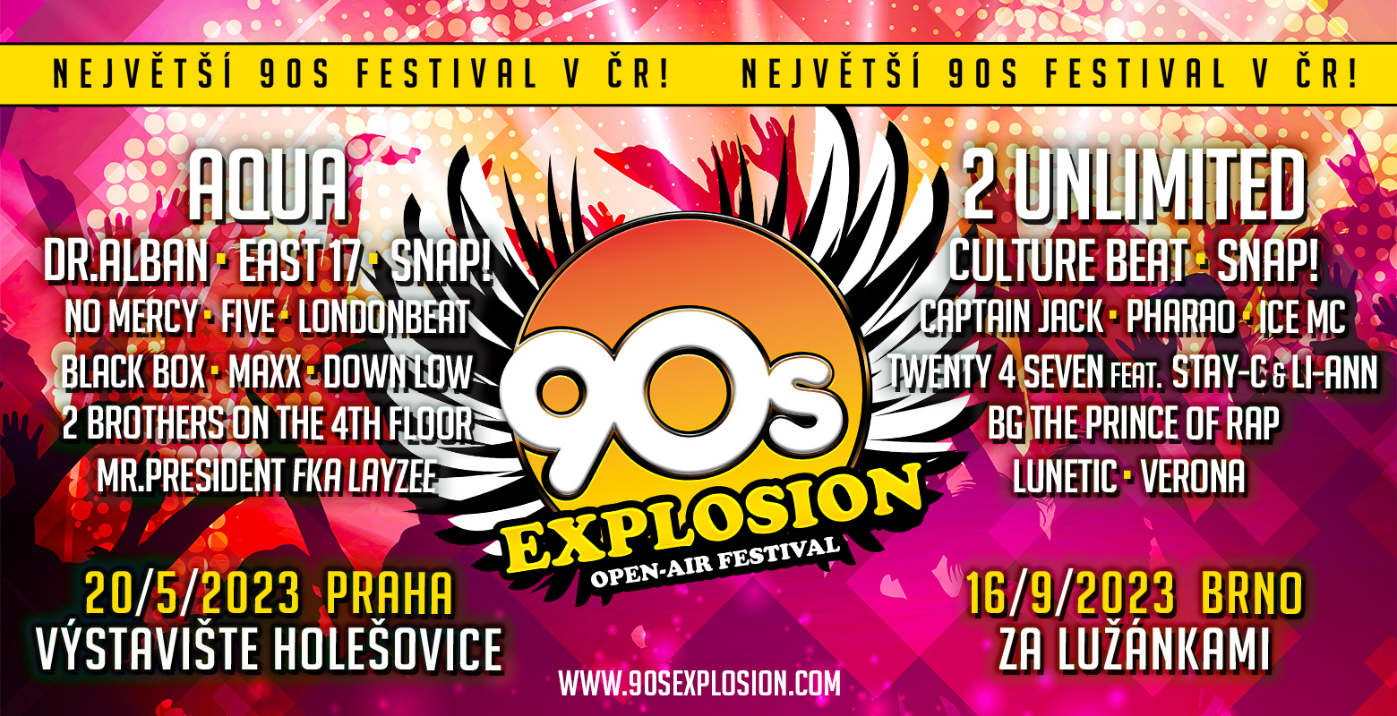 90s Explosion open-air festival - Vstupenky | Ticketstream